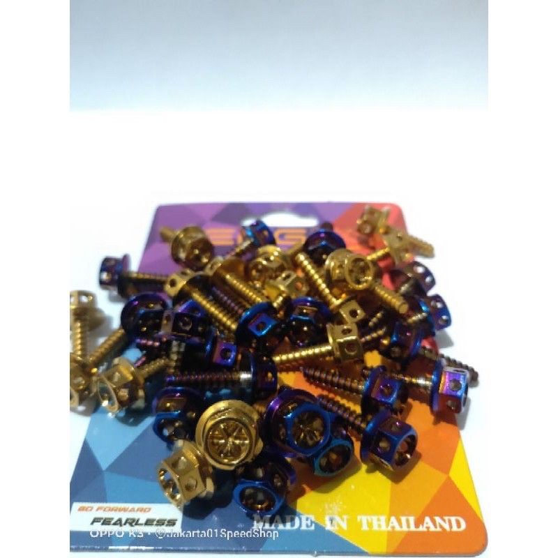 Jual Baut probolt Body Honda beat scoopy vario Flower Gold Thailand 1 Pcs | Shopee Indonesia