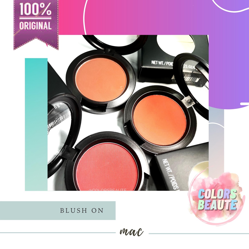 Jual MAC blush on melba / peaches /fleur powder | Shopee Indonesia