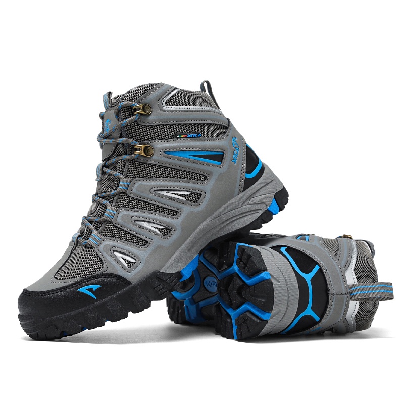 Jual Sepatu Gunung SNTA 500 Original Grey Blue Semi Waterproof Mid ...