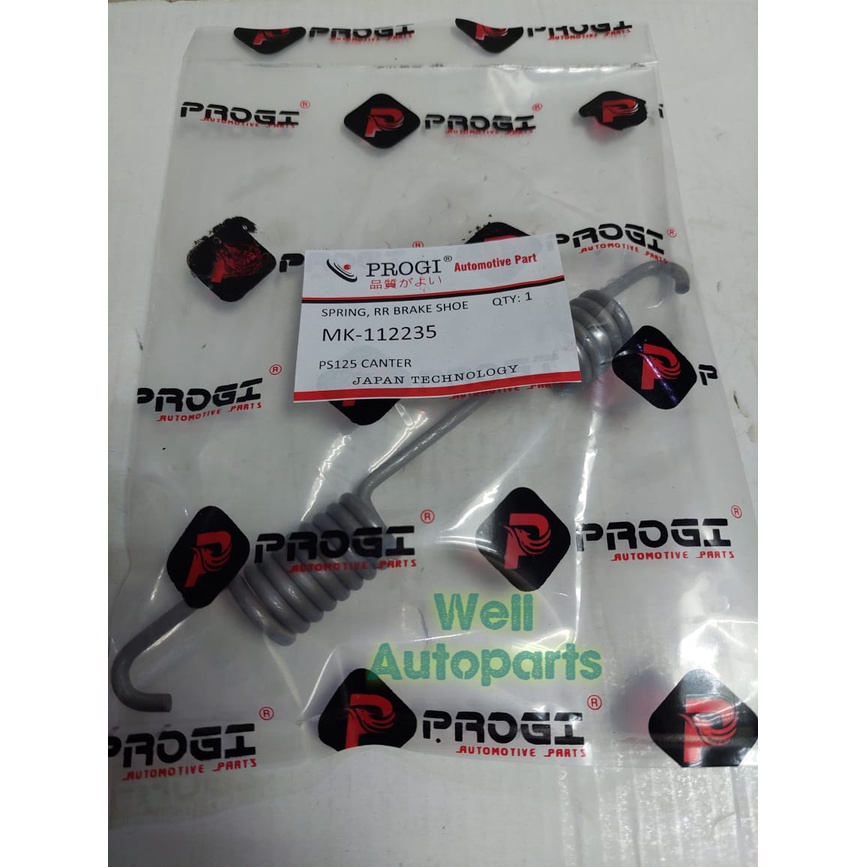 Jual PER KAMPAS REM BELAKANG / SPRING BRAKE SHOE PS125 CANTER 4MM PROGI ...