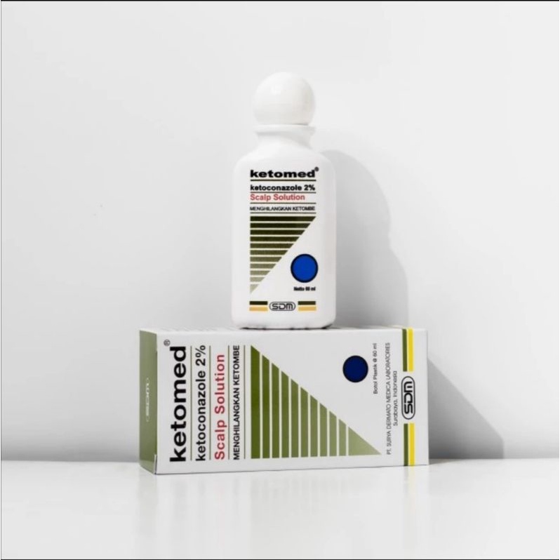 Jual KETOMED SHAMPOO ANTI KETOMBE SCALP SOLUTION KETOCONAZOLE 2% ...