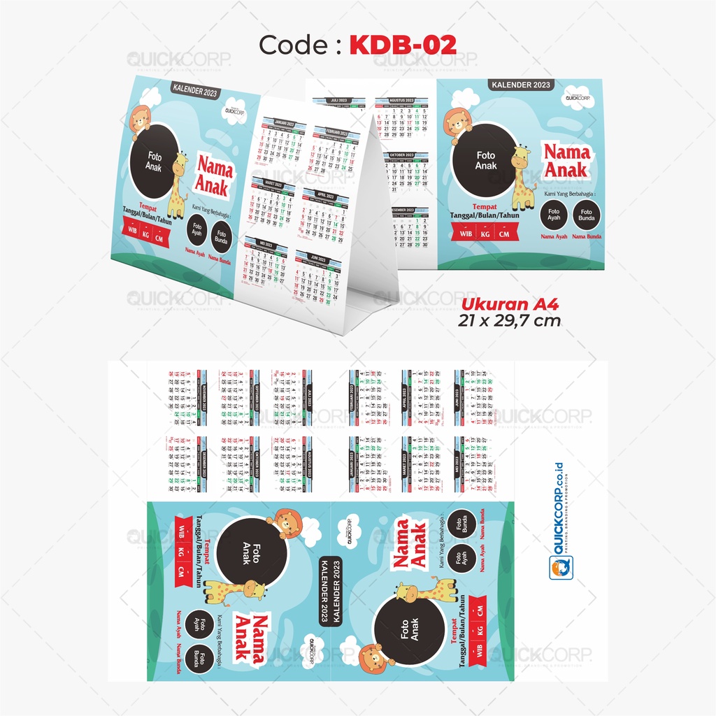 Jual KALENDER MEJA TEMATIK, TERSEDIA PILIHAN TEMPLATE DESAIN, BISA ...