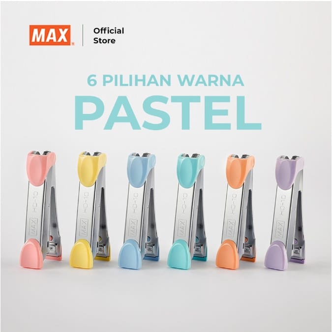 Jual STAPLER MAX HD-10ML WARNA PASTEL / STAPLES | Shopee Indonesia