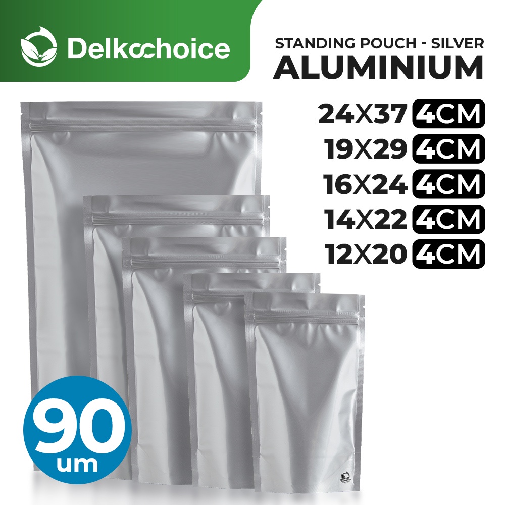 Jual STANDING POUCH ZIPLOCK SILVER ALUMUNIUM FOIL VARIAN EKONOMIS ...