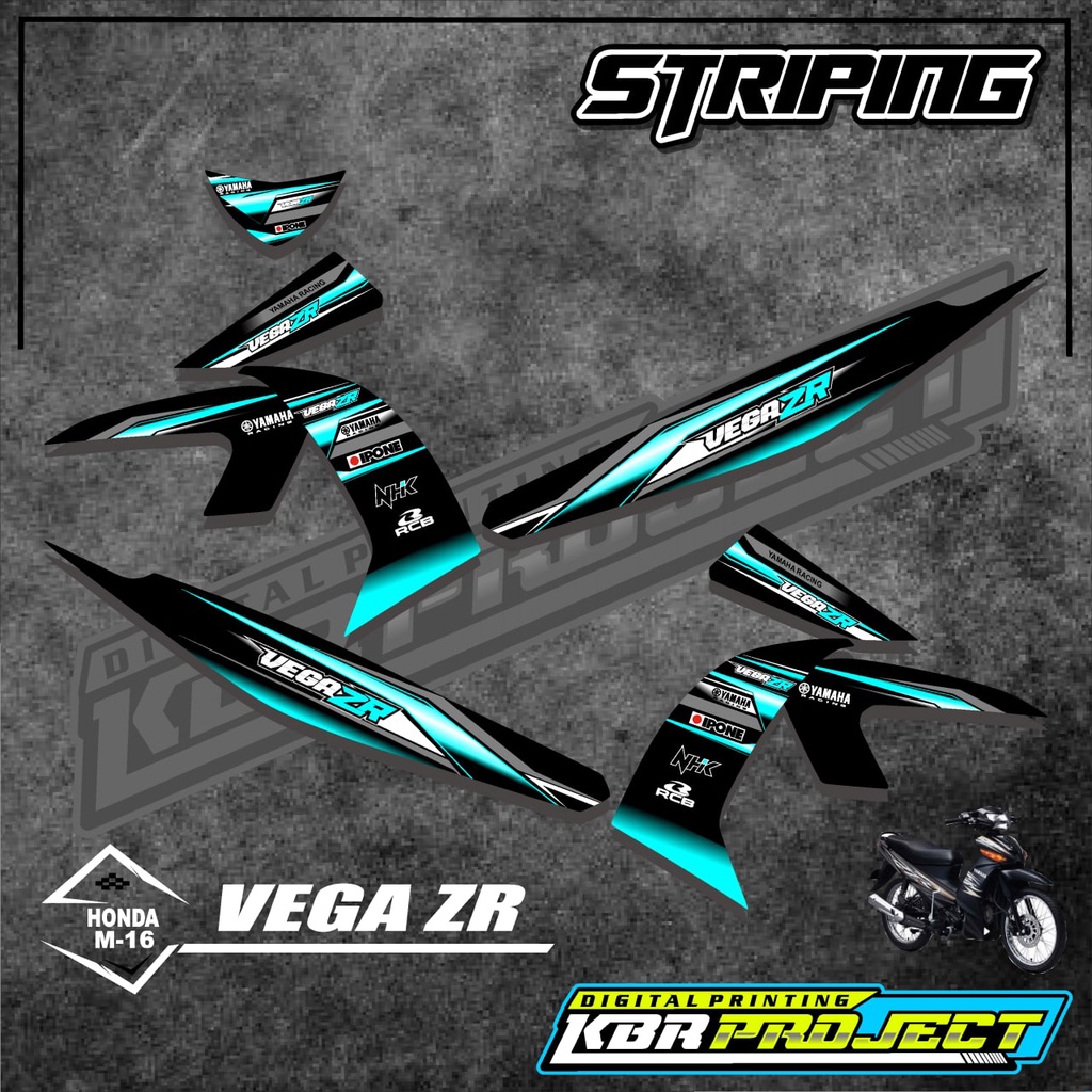 Jual [COD] Stiker VEGA striping VEGA ZR motor yamaha motor sticker ...