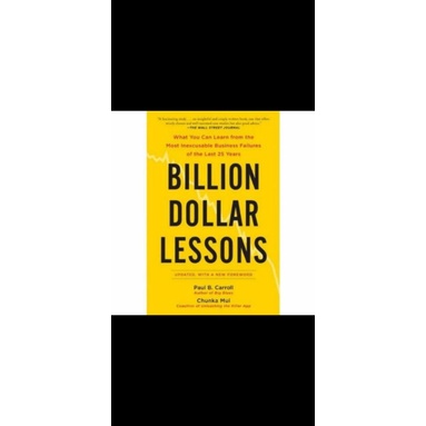 Jual BUKU BILLION DOLLAR LESSONS | Shopee Indonesia