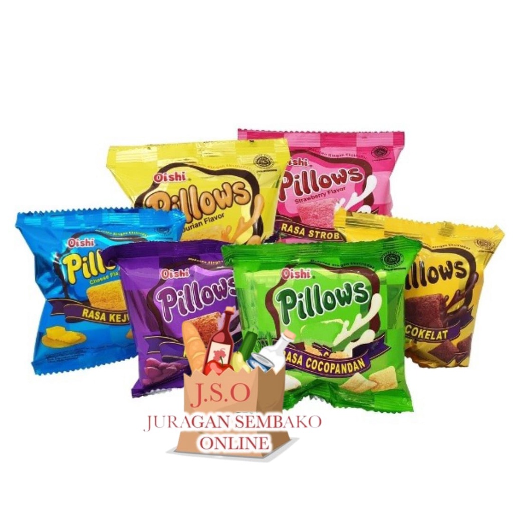 Jual ( JSO ) Oishi Pillows Renceng isi 10 bks x 7gr Pillow All Varian ...