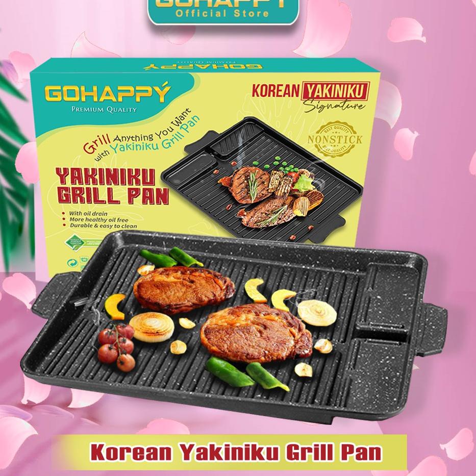 Jual Mau Hemat--GOHAPPY KOREAN YAKINIKU GRILL PAN GHK-38 Marble ...