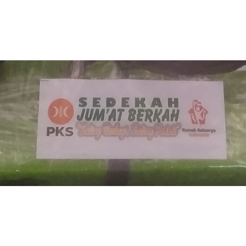 Jual Stiker PKS Jumat Berkah Rp.100/pcs. 3x10cm & 5x5cm. Minimal order ...