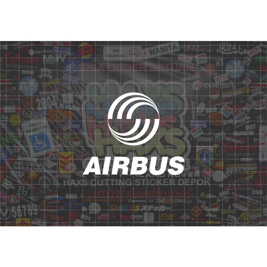 Jual Cutting Sticker Airbus Ukuran 8 Cm Untuk Motor Mobil V2 | Shopee ...
