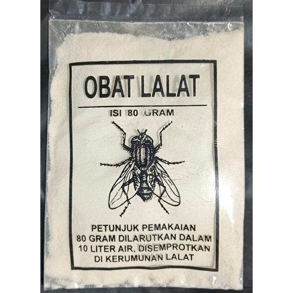 Jual PEMBASMI LALAT/OBAT LALAT SERBUK 80 gram | Shopee Indonesia