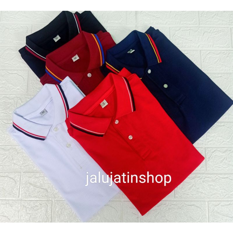 Jual KOAS KERAH POLO SHIRT COTTON CVC PIQUE 24S/KAOS POLO/KAOS KERAH ...