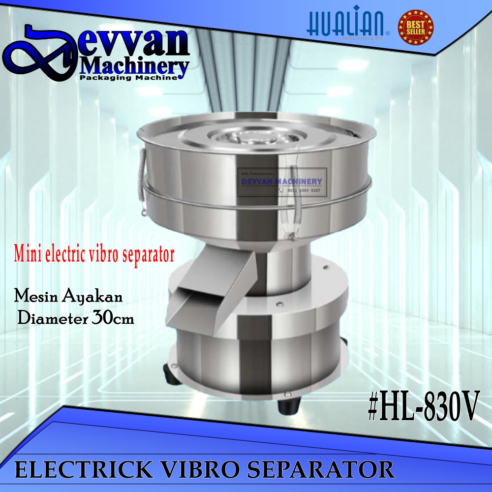 Jual HL-830V Electric Vibro Separator Mini Mesin ayak bubuk tepung ...