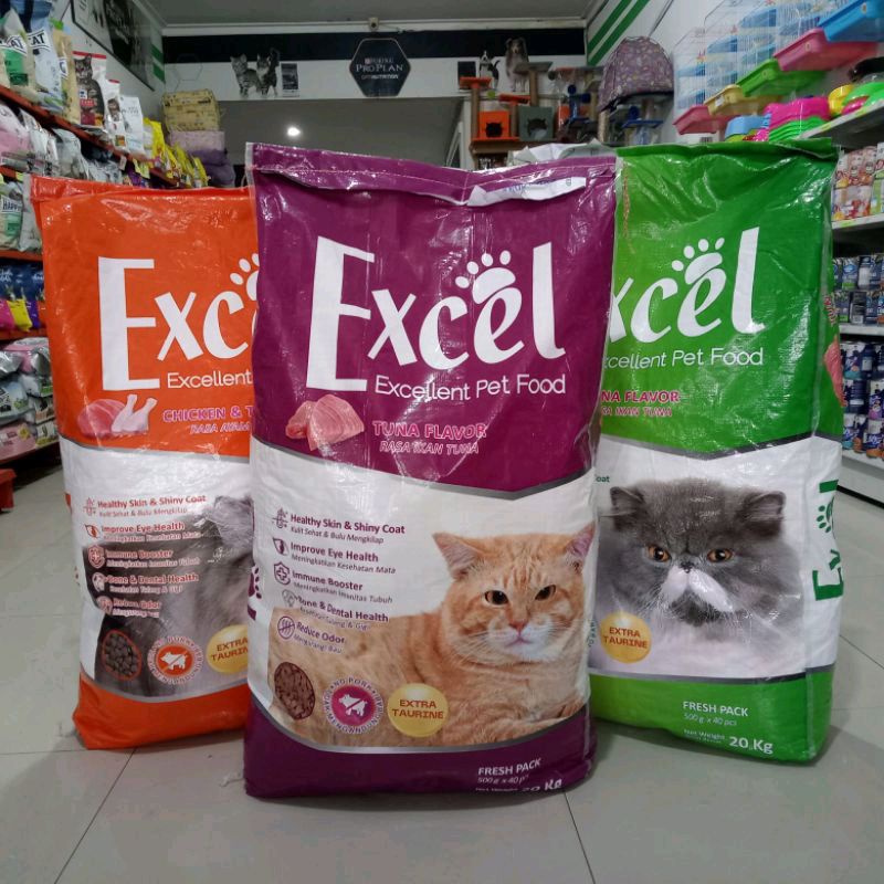Jual Makanan Kucing Promo Excel Cat Food All Variant 20 Kg (Go-jek only ...