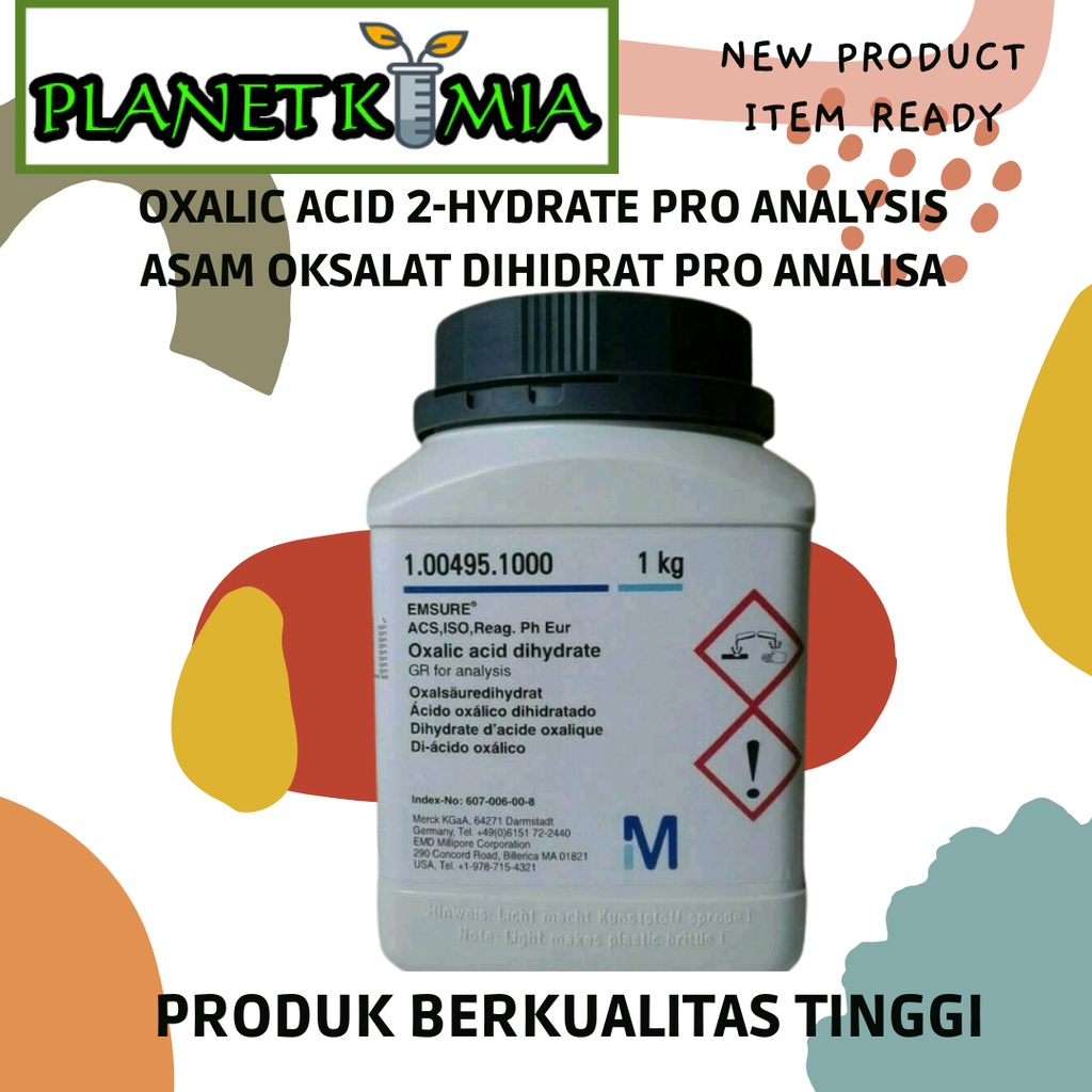 Jual Oxalic Acid Dihydrate / Asam Oksalat Dihydrate Pro Analisa Merck 5 ...