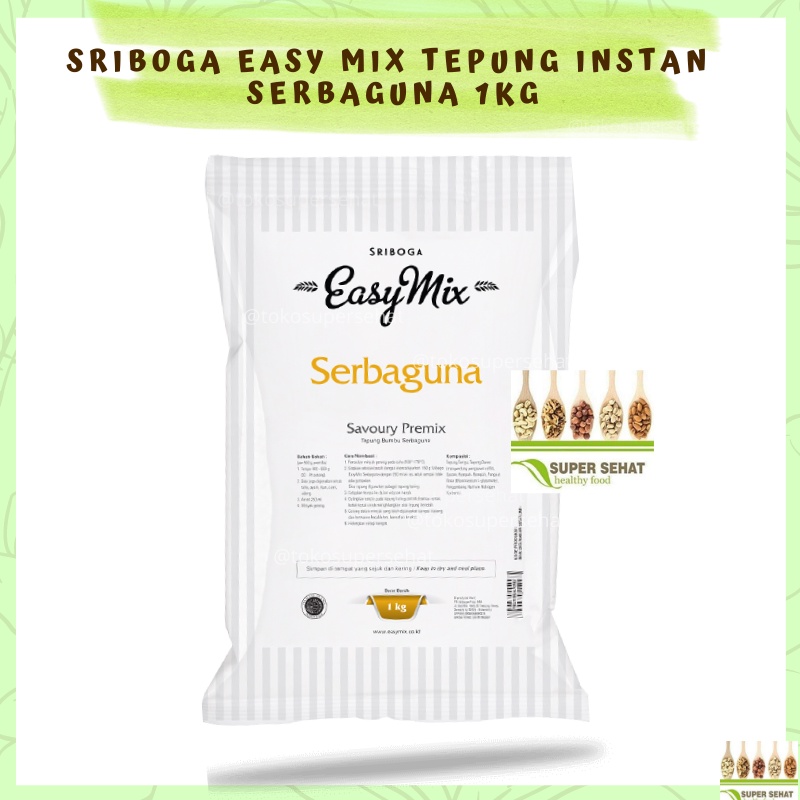 Jual Sriboga Easy Mix 1kg Semua Macam Easymix Crispy ala Kentucky Japanese Tempura Fish n Chip ...