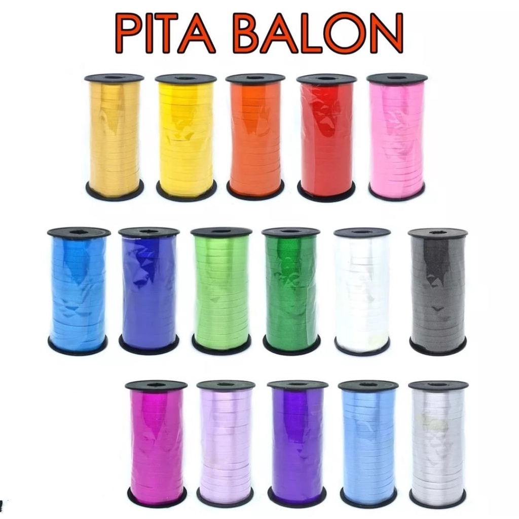 Jual Curly Ribbon / Pita Balon Panjang : 100 yard /rol ( 91,44 meter ...