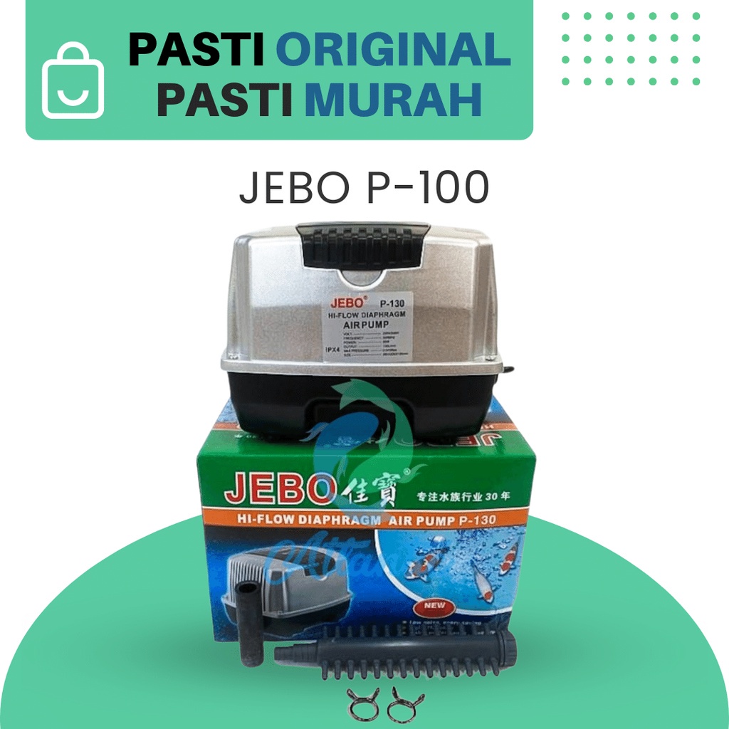 Jual Jebo P-130 Jebo P 130 Pompa Udara Oksigen Aerator Hi-Flow Air Pump ...