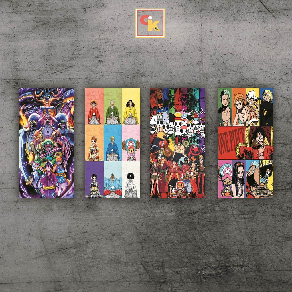 Jual Hiasan Dinding One Piece All Kru Poster Kayu One Piece Wall Decor ...