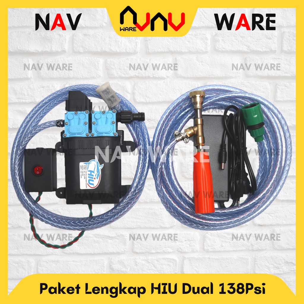 Jual Paket Lengkap HIU Dual Pump Original 138Psi High Pressure Pompa ...
