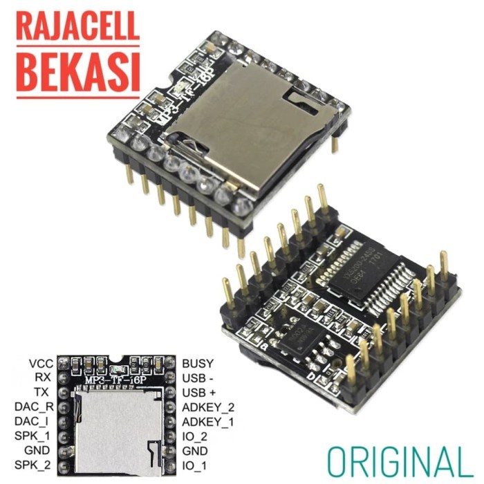 Jual Module MP3 Player for Arduinoo DF Player Mini DFplayer | Shopee ...