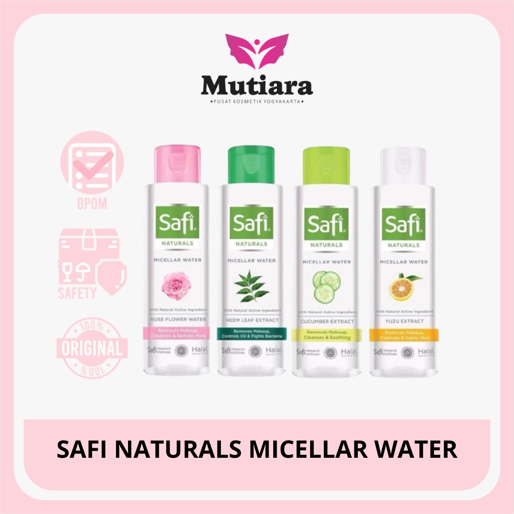 Jual SAFI NATURALS MICELLAR WATER | Shopee Indonesia