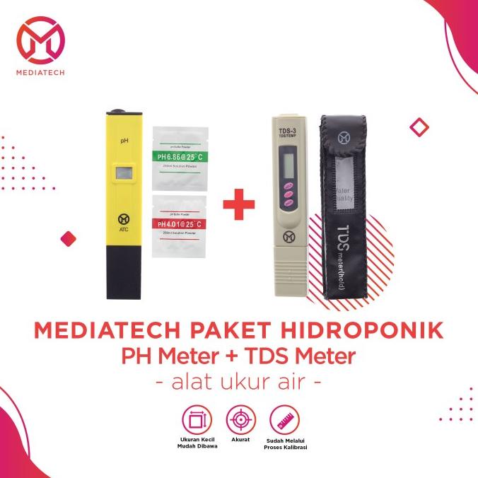 Jual Paket Alat Ukur PH Meter Dan TDS Tester Digital Hidroponik ...
