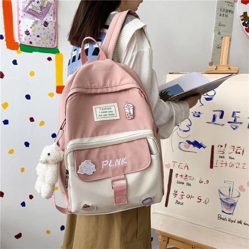 Jual [COD] EYNASHOP BACKPACK AESTHETIC AVRIL NON WATERPROOF/ TAS WANITA ...