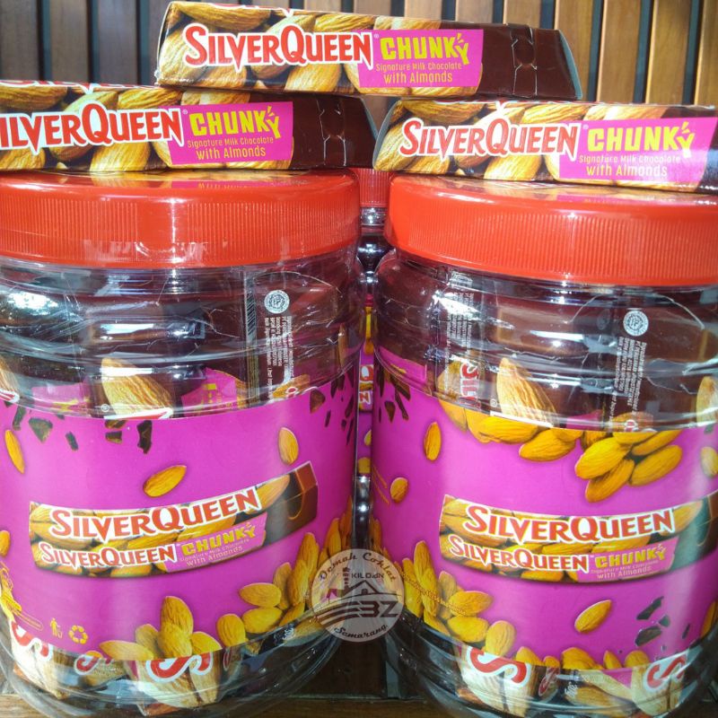 Jual Silverqueen Chunky Bar Almond jar 33gr | Shopee Indonesia