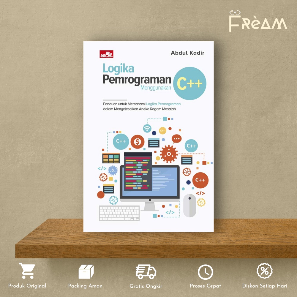 Jual Buku Komputer Logika Pemrograman Menggunakan C++ by Abdul Kadir | Shopee Indonesia