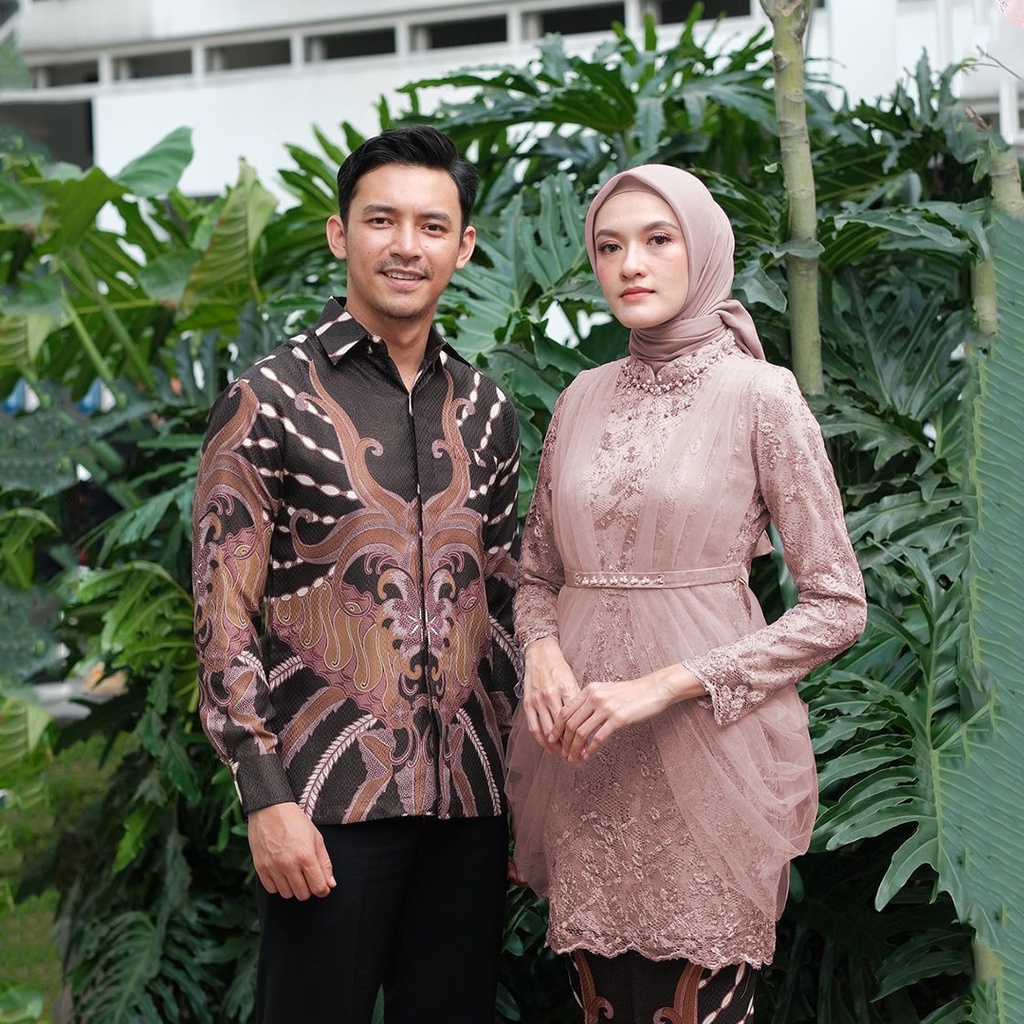 Jual BATIK COUPLE TERMURAH - Kebaya Couple Nagita Tunangan Nikahan ...