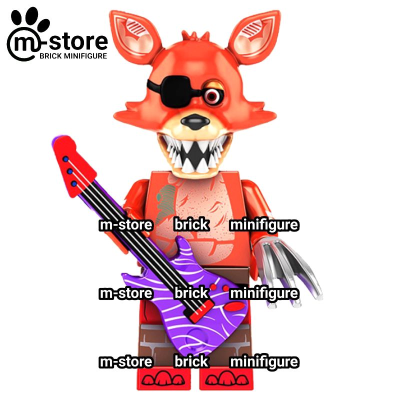 Jual brick five nights at freddy's fnaf twisted ones foxy mini toy ...
