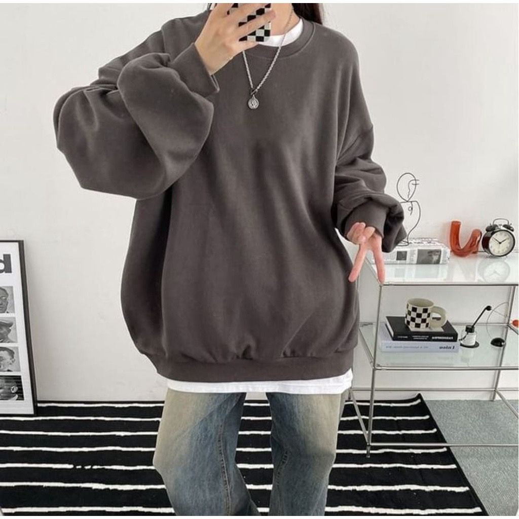 Jual XXL BASICLY SWEATER OVERSIZE CREWNECK - BIG SIZE JUMO POLOS ... Jual XXL BASICLY SWEATER OVERSIZE CREWNECK - BIG SIZE JUMO POLOS ...