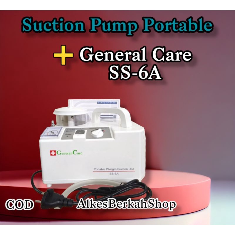 Jual Suction Pump General Care SS-6A Portable/Suction Unit | Shopee ...