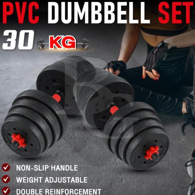 Jual Dumbell Pvc 30 Kg / Alat Angkat Beban / Barbel Set / Alat Olahraga | Shopee Indonesia