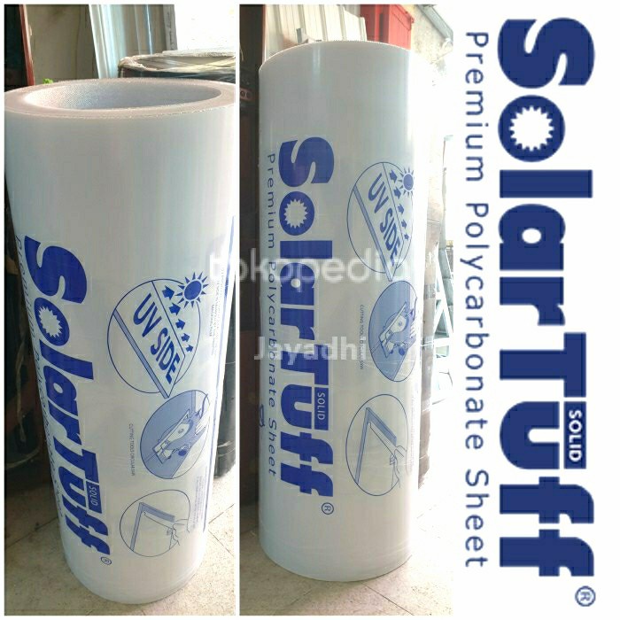 Jual SolarFlat 3mm SolarTuff Flat per ROLL 20m Atap Kanopi Anti UV ...