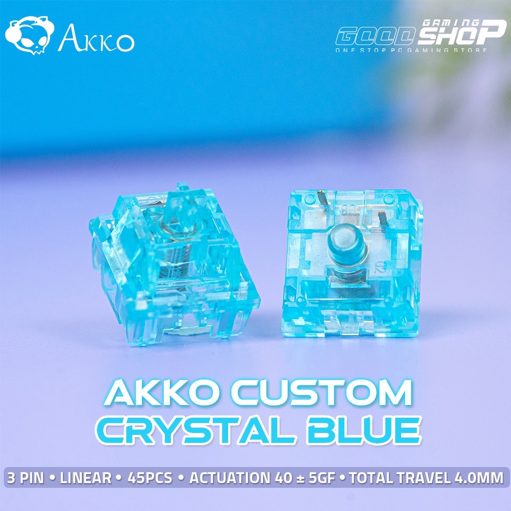 Jual Akko CS Crystal Blue Switch - Keyboard Switch (45 pcs) | Shopee ...