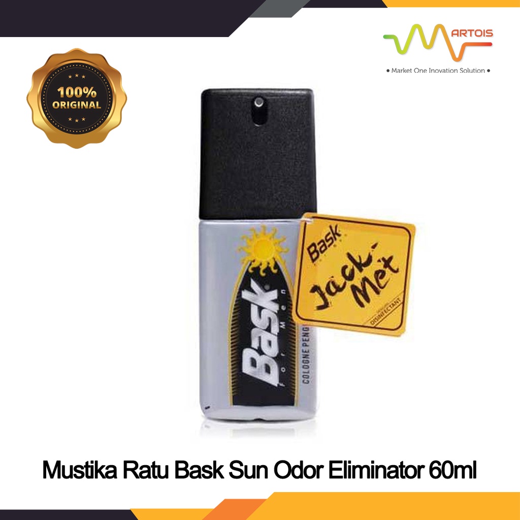 Jual Bask Cologne For Men Jack Met Sun Odor Eliminator 60ml | Shopee ...