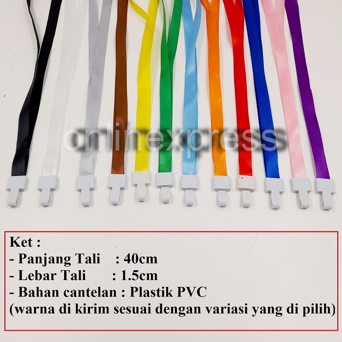 Jual Tali ID Card Nilon / Card Holder /Tali Name tag / Gantungan Kartu ...