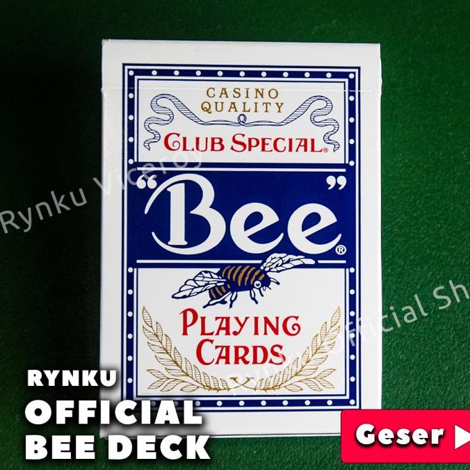 Jual KARTU REMI BEE DECK HIGH QUALITY PLAYING CARDS BLUE BIRU | Shopee ...
