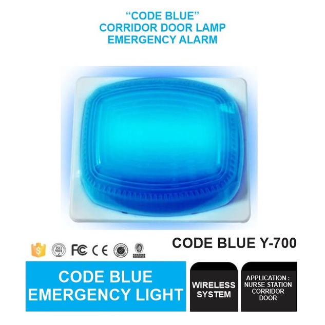 Jual Hospital Wireless Nurse Call Emergency Code Blue Alarm Lamp - Y700 ...