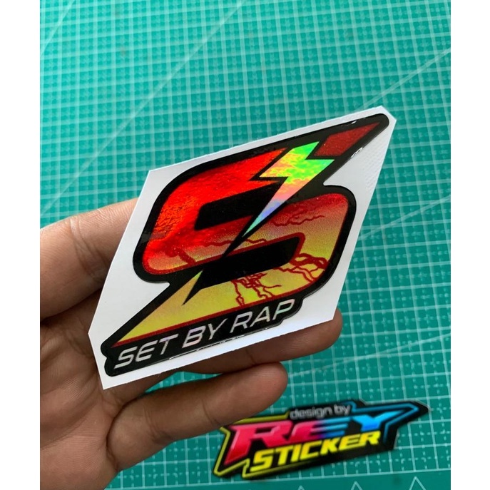 Jual stiker set by rap / stiker hologram | Shopee Indonesia