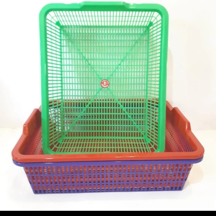 Jual JUAL TEMPAT SURAT NO. 3 KERANJANG BOLONG LUBANG BAKUL SEGI KOTAK ...