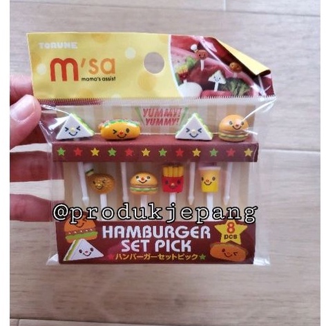 Jual Torune Tusuk Bento Burger Food Picks Food Pick Sandwich Hotdog ...
