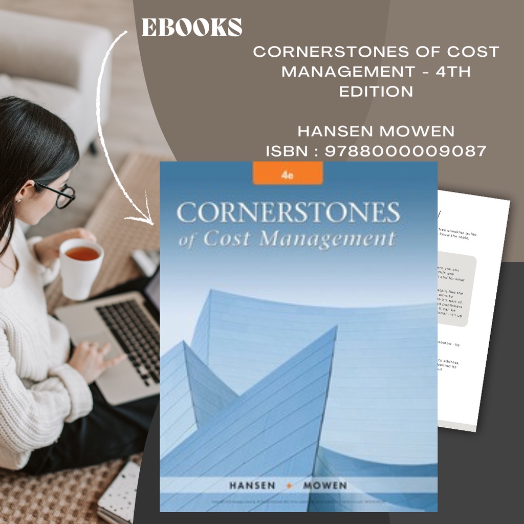 Jual ETextbook Cornerstones of Cost Management 4th Edition 9788000009087 Wiley | Shopee Indonesia