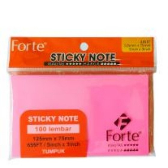 Jual Sticky Note Forte 655 warna 125*75mm - Fluorescent ++++ | Shopee ...