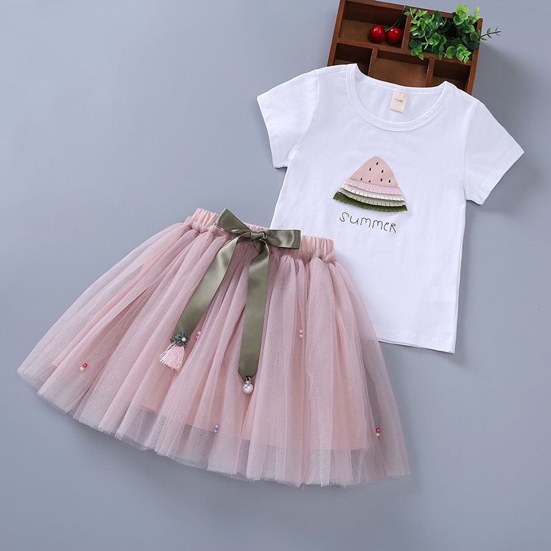 Jual [PRINCESS KESLI] 1-9 Tahun Setelan Semangka Anak Perempuan Rok ...