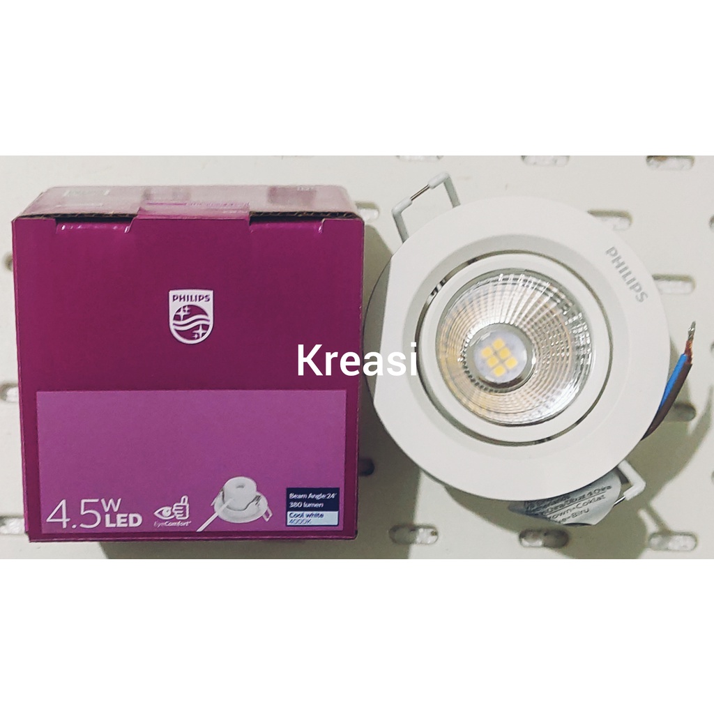 Jual LAMPU LED SPOTLIGHT ESSENTIAL BODY PUTIH 4,5WATT PHILIPS SL201 ...