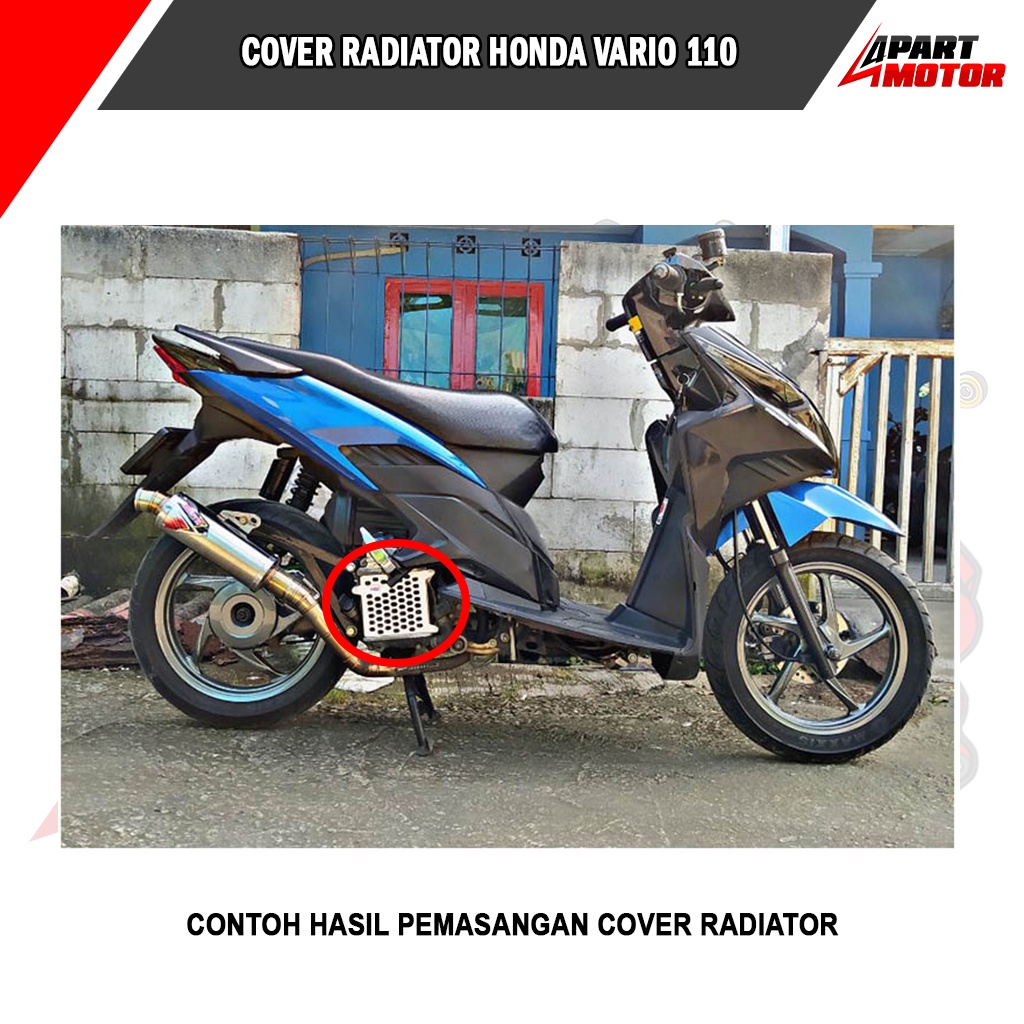 Jual Cover Radiator Vario 110 Karbu / Vario Old / Vario Techno | Shopee ...