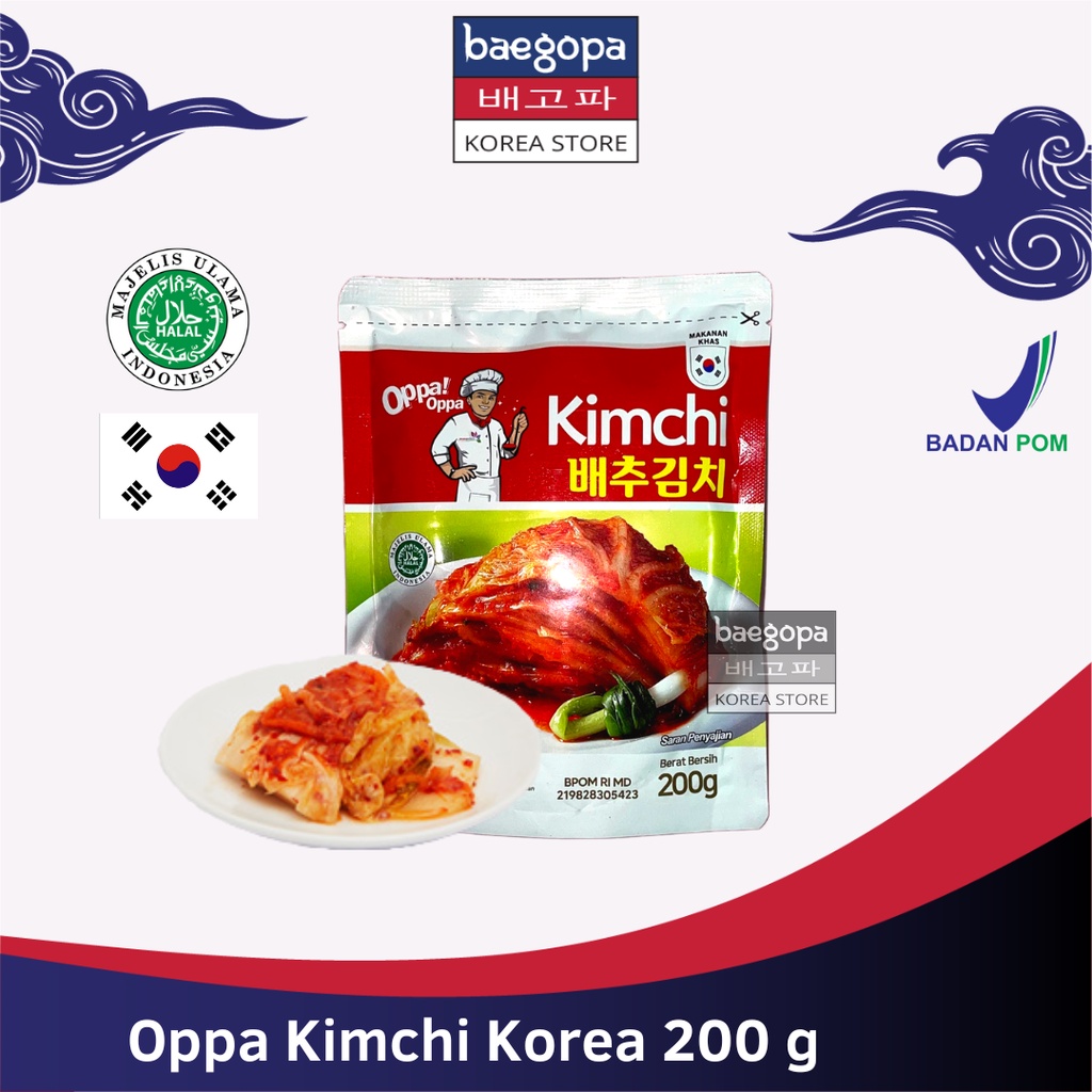 Jual OPPA KIMCHI Sawi Fresh 200g Halal | Kimchi Khas Korea Ready to Eat ...